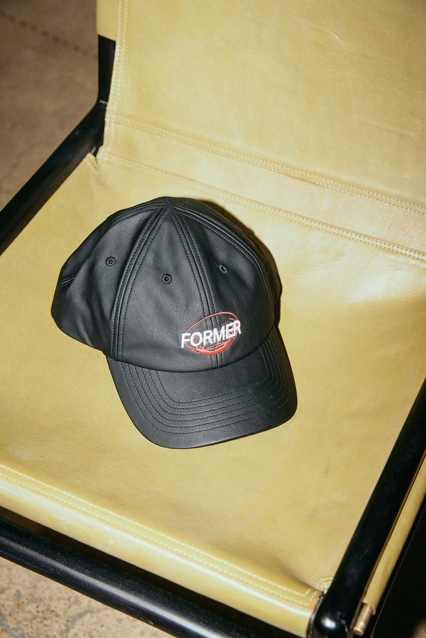 COIL LEATHER CAP // BLACK – FORMER MERCHANDISE | JAPAN OFFICIAL SITE